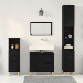 Sada koupelnového nábytku 3 ks Černý dub 30 x 30 x 180 cm 3333086