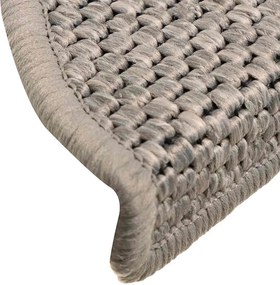 Samolepící nášlapy na schody vzhled sisal 30 ks 56x17x3 cm 3365859