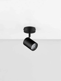 Matně černé kovové bodové svítidlo s ohybatelnou konstrukcí 12x8 cm Alma – Nova Luce