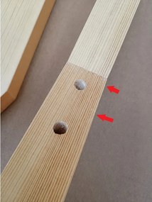 Bílá domečková dětská postel s roštem 90x200 cm Tipi - II. jakost – Vipack
