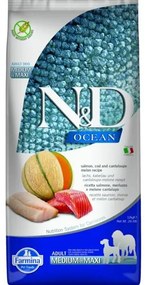 N&D OCEAN Dog GF Salmon, Cod & Cantaloupe Melon Adult Medium & Maxi 12 kg