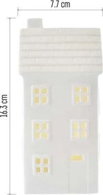 EMOS LED keramický domeček 16cm DCLW36