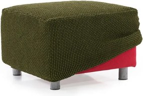 Super strečové potahy NIAGARA zelená taburet (40 - 60 cm)