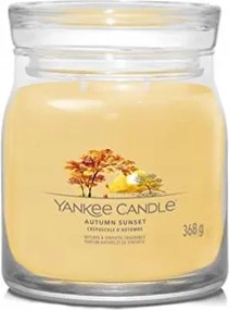 Aromatická Yankee Candle Signature Glass střední, podzimní západ slunce, 368 g