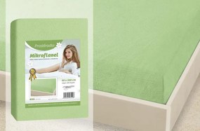 Bellatex Prostěradlo Mikroflanel Zelená 180x200 cm
