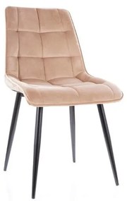 Jídelní židle CHIC Velvet, 51x89x44, bluvel 19/chrom