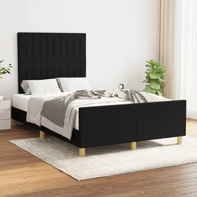 Rám postele bez matrace černý 120 x 200 cm textil 3125205