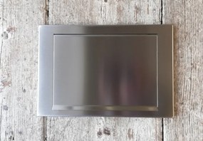 Poštovní schránka pro zazdění nastavitelná hl. 30-50 cm - NEREZ, 1 x zvonek, 1 x jmenovka, 1 x příprava pro audio
