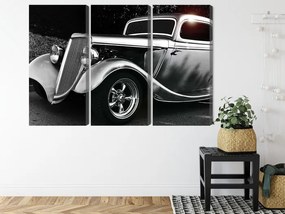 Vícedílný obraz Hot Rod Auto Ve Vintage Stylu Nedostatek Nedostatek Plátno Canvas 180x120