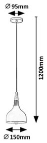 Rabalux 72135 - Lustr na lanku DRUSILLA 1xE27/40W/230V