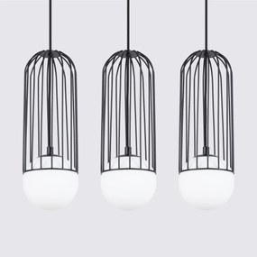 Sollux Lighting Závěsné svítidlo BRINA 3L černé