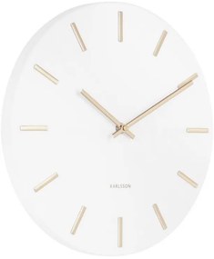 Designové nástěnné hodiny 5821wh white karlsson 30cm