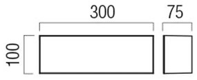 Redo 90329 nástěnné LED svítidlo Kodiak matně bílé, 12W, 4000K, 30cm