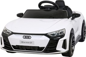 Ramiz Elektrické autíčko Audi RS E-Tron GT pro děti bílé + dálkové ovládání + pohon 4x4 + rádio MP3 + LED + EVA