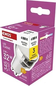Emos Classic MR16 / LED žárovka / GU10 / 4,2W (náhrada 35W) / 333lm /
