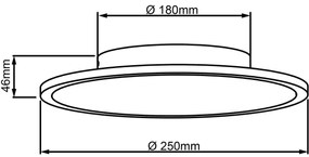 Brilliant - LED Stropní svítidlo BUFFI LED/13W/230V pr. 25 cm 2700K
