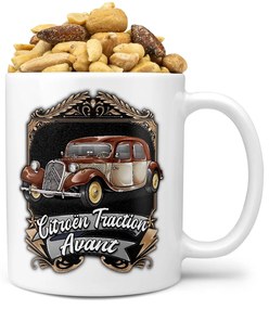 Hrnek Citröen Traction Avant Brown (Náplň hrníčku: Směs slaných oříšků)