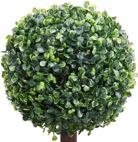 Umělý zimostráz ve tvaru koule s květináčem zelený 118 cm 336511