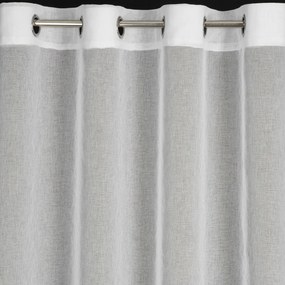 ZÁCLONA NA KROUŽCÍCH ABBIE 140X250 CM VZOROVANÉ
