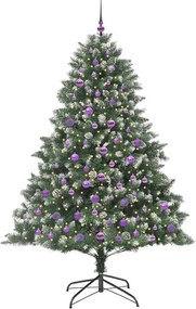 Umělý vánoční stromeček Zelená 210 cm PVC, plast a ocel 3395251