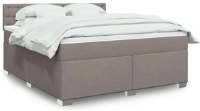 Box spring postel s matrací taupe 180x200 cm textil 3288278
