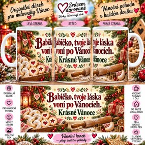 Vánoční hrnek pro babičku – 300 ml