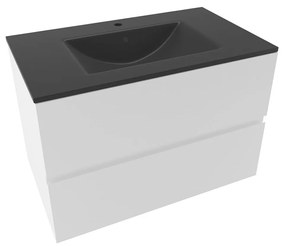 Koupelnová skříňka s umyvadlem Naturel Verona 80x50x45,5 cm bílá mat VERONA80BMU4