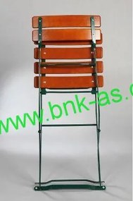 Zahradní židle Arnika jasan skládací, formovaný sedák - 3 opěrky