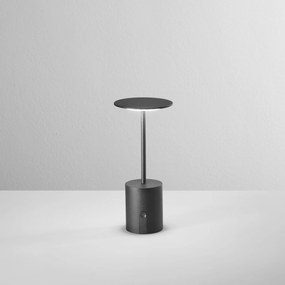 FAN LED-LIBERTY-NER Nabíjecí venkovní svítidlo LIBERTY LED TOUCH DIMM černá 3000K IP44 baterie 4000 mAh bezdrátové + USB nabíjení - FANEUROPE
