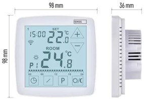 Bezdrátový digitální termostat GoSmart 230V/16A Wi-FI Tuya