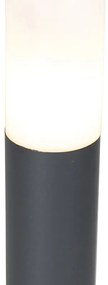 Bollard sloupková lampa antracitově šedá 80 cm IP44 opal - Rox