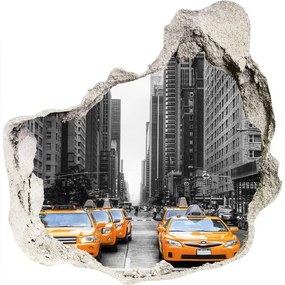 Wallmuralia Foto fotografie díra na zeď Taxi New York 75x75 cm