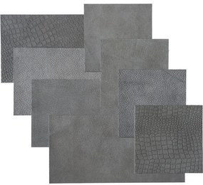WallArt Kožené nástěnné panely Argyle 32 ks [440937] Barva: bluish grey