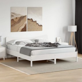 Postel bez matrace bílá 180 x 200 cm masivní borovice 3328224