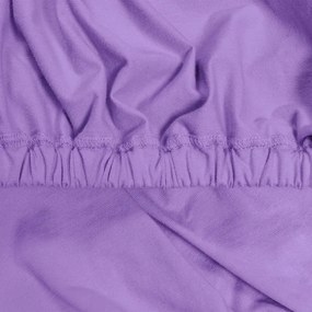 Jersey prostěradlo středně fialové na výšku matrace do 20 cm Velikost: 100 x 200