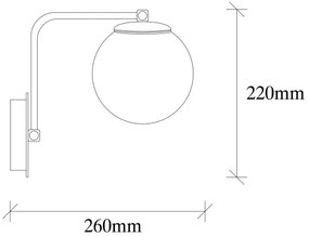 Nástěnné svítidlo DAISY 1xE27/100W/230V