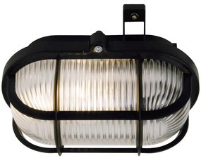 Nordlux 17051003 Skotlampe, venkovní nástěnné svítidlo, 1x60W, plast, černá, IP44, průměr 18cm