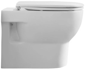 Aqualine, ABSOLUTE závěsná WC mísa, Rimless, 50x35 cm, bílá, 10AB02002