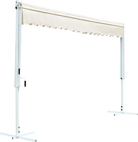 Volně stojící markýza 600 x 300 cm krémová 145884
