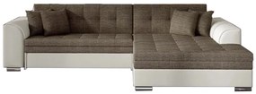 Rohová rozkládací sedačka SORENTO, 294x80x196, berlin04/soft033(beige), pravá