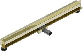 Mexen Flat Wall nástěnný lineární odtok 2v1 100 cm, zlatý - 1530100