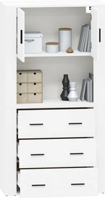 Skříň highboard bílá kompozitní dřevo 3185383