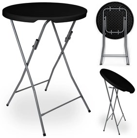 Koktejlový stolek GALA 80 cm černý