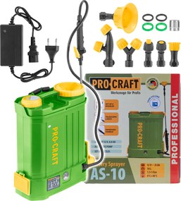 Procraft AS-10 12V SET - akumulátorový postřikovač (s 8 Ah akumulátorem a nabíječkou)