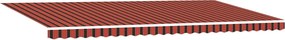 Stahovací markýza Oranžová a hnědá 600 × 300 cm 3331589