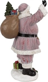 Dekorace figurka Santa Claus s pytlem dárků - 24*19*43 cm