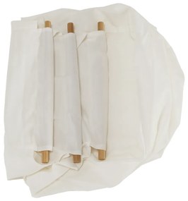 Koš na prádlo MENORK bambus, barva bílá