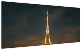 Obraz noční Eiffelovy věže (100x40cm)