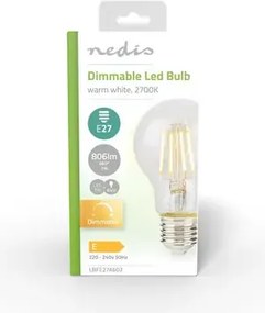 Nedis LED žárovka E27 / A60 / 7 W / 806 lm / 2700 K / Stmívatelné / Te