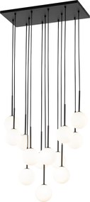 TK Lighting Černý závěsný lustr Martin pro žárovku 13x G9 TK10079